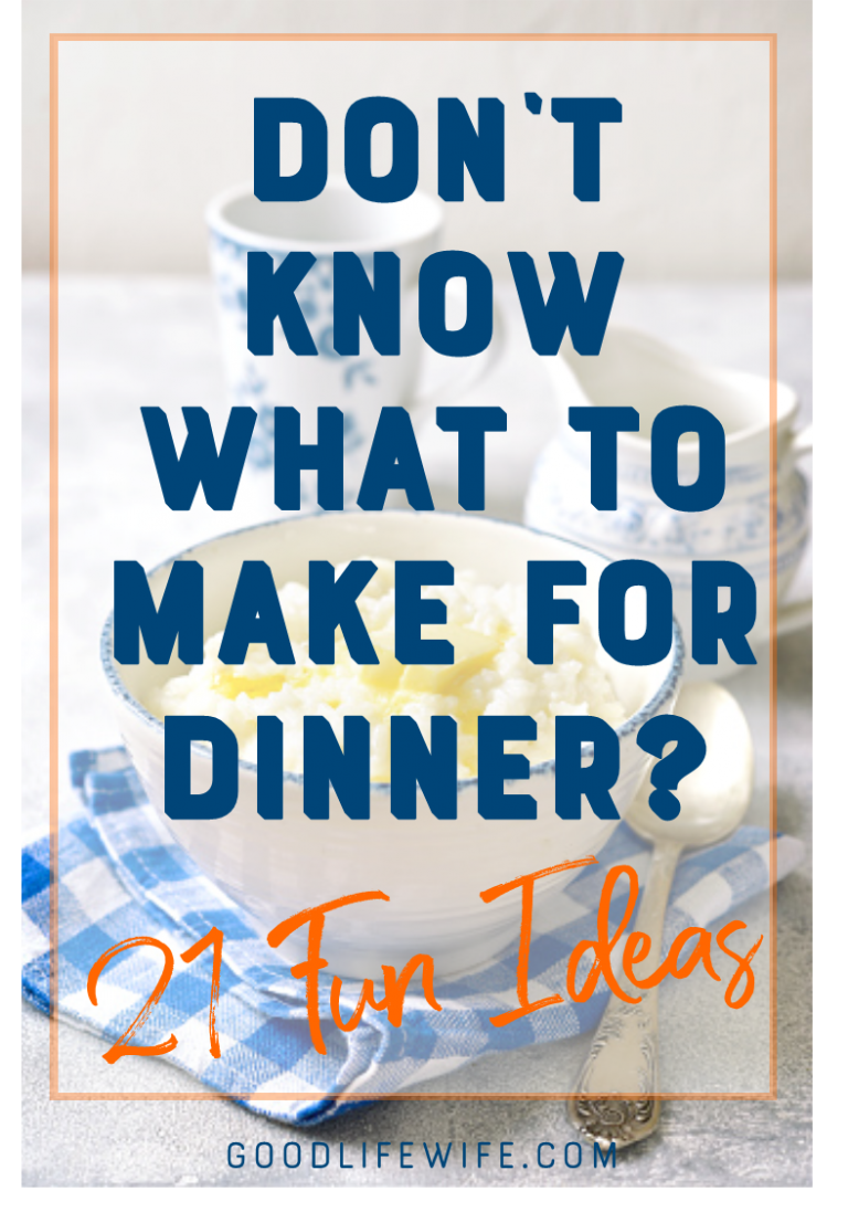 How to Make Simple & Creative Meal Plans | Good Life Wife